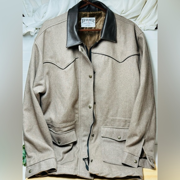 Schaefer | Jackets & Coats | Schaefer Outfitter Mens Wool Khaki Brown ...